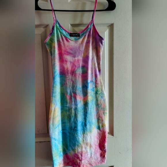 popular 21 | Dresses | Tie Dye Mini Dress | Poshmark